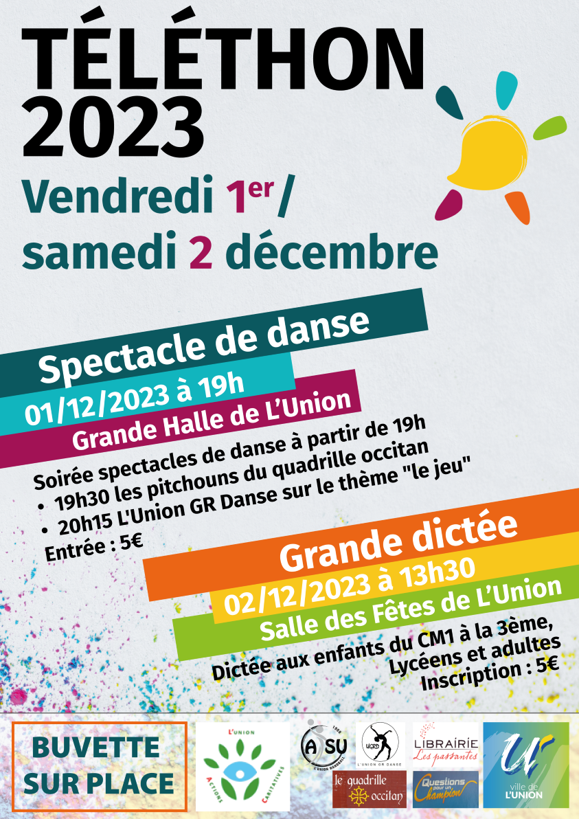 TÉLÉTHON - organisé par le L.A.C - Ville de L'Union