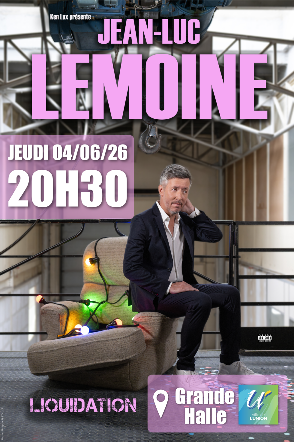 Jean-Luc LEMOINE à la Grande Halle de L'Union - Ville de L'Union